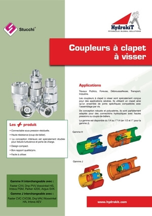 Guide Coupleurs à clapet à visser Hydrokit